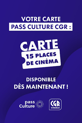 Carte CGR Pass Culture 15 Places | pass Culture